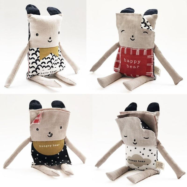 Wee Gallery Flippy Friend - Bear Organic Cotton – Tadpole Children's Shoppe